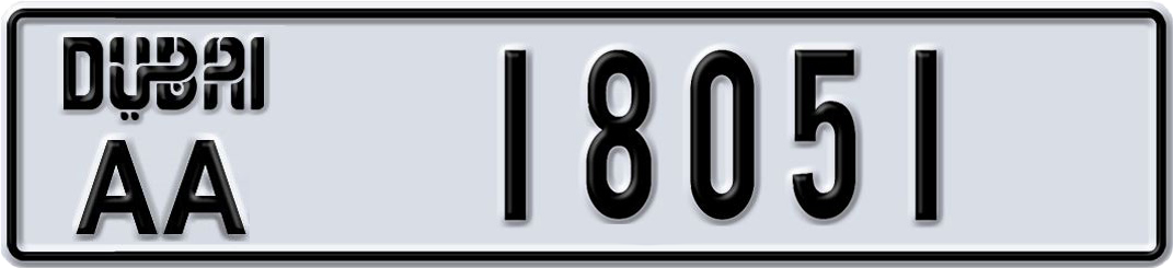 Plate number AA 18051 | Numbers.ae - Plate and mobile numbers for sale ...